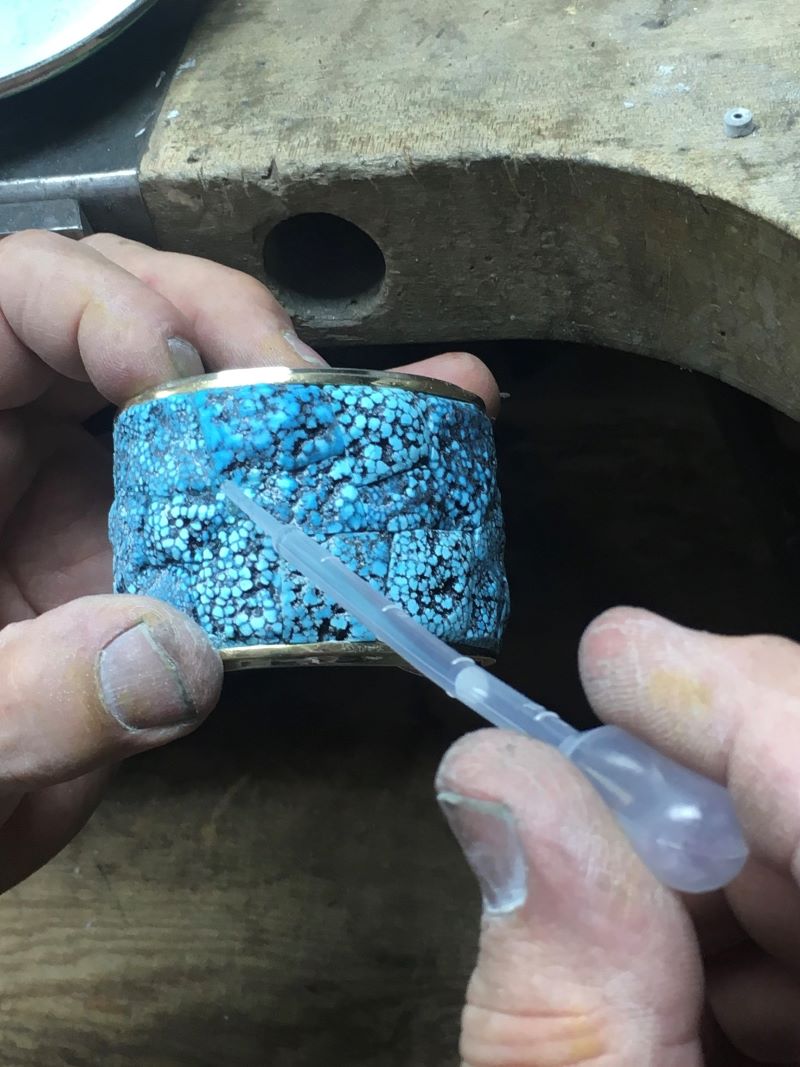 Turquoise Jewelry: How to Make an Inlaid Bracelet