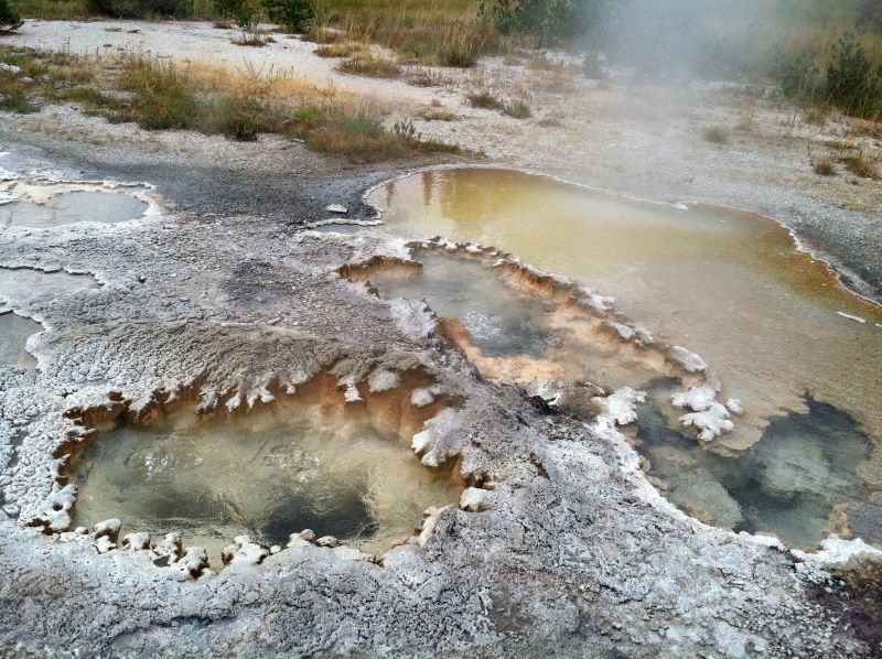 Sinter Geyser Eggs at Yellowstone - Rock & Gem Magazine