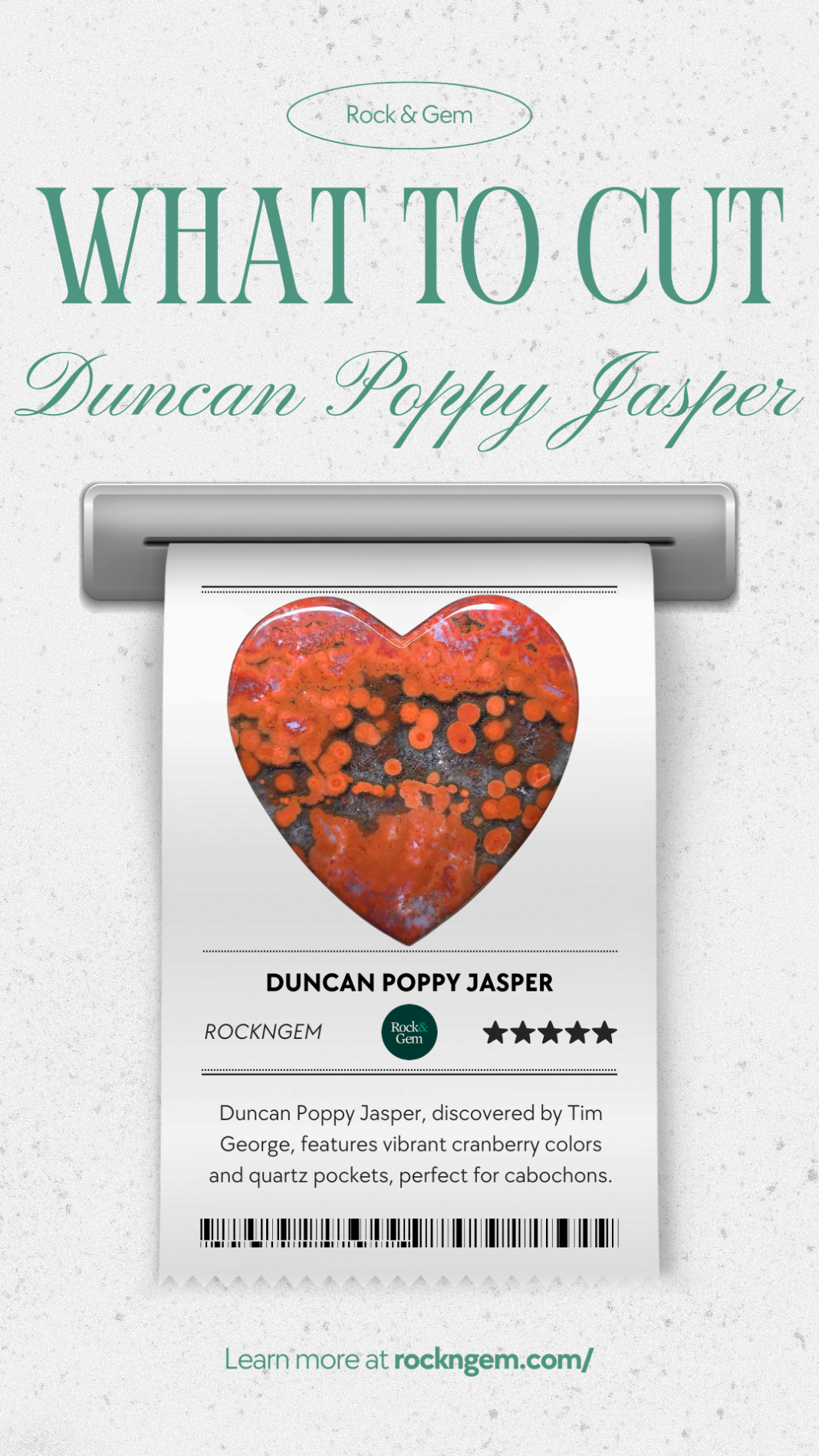 Duncan Poppy Jasper: Cabbing Guide - Rock & Gem Magazine